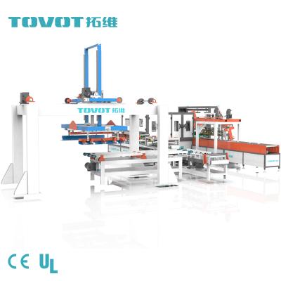China SPC Flooring Automated Packaging Equipment 380V 50Hz Carton Packaging Line Automation for sale