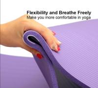 China 10mm Exercise Mat With Carry Strap single layer 1 color for sale