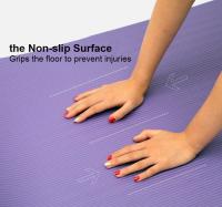 China 10mm Exercise Mat With Carry Strap single layer 1 color for sale