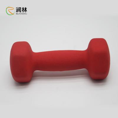 Cina L'anti mano di slittamento pesa i pesi ricoprenti materiali premio della mano del neoprene della testa di legno in vendita