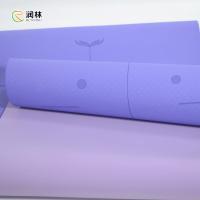 China TPE High Density Workout Mat single layer Natural Odorless for sale