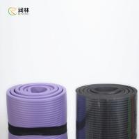 China 10mm Exercise Mat With Carry Strap single layer 1 color for sale