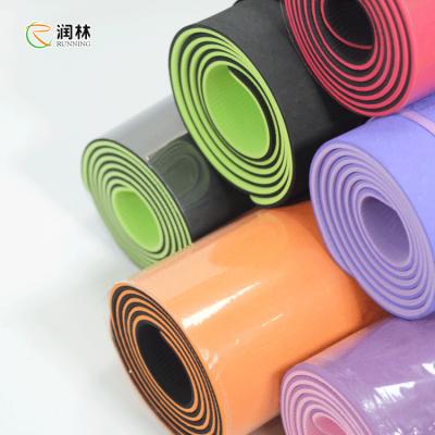China Freundliche Yoga-Matte Runlin TPEs Eco, TPE-Eignungs-Matte mit hoher Dichte zu verkaufen
