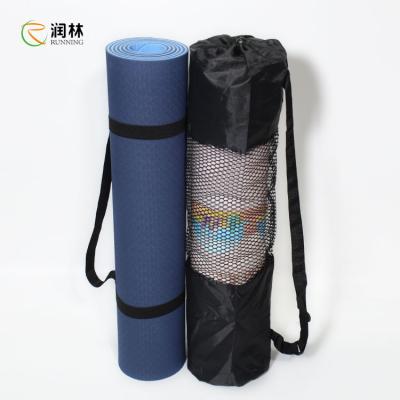 Cina Stuoia parteggiata spessa di yoga di Runlin doppia con logo stampato/inciso in vendita