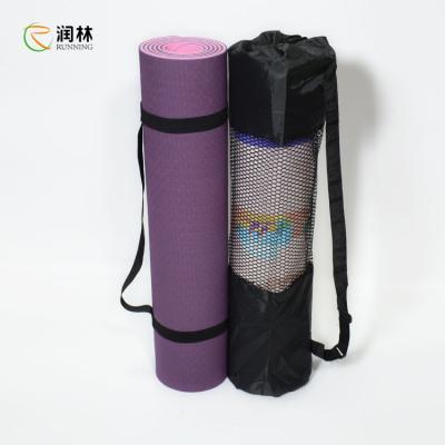 Cina Stuoia parteggiata spessa di yoga di Runlin doppia con logo stampato/inciso in vendita