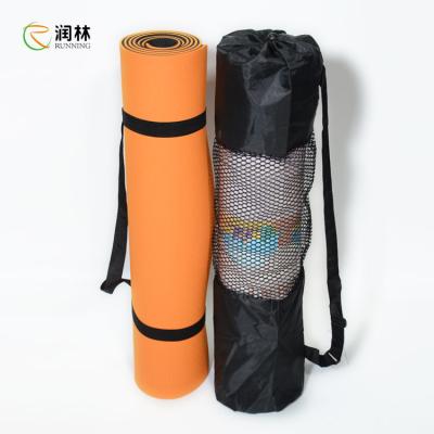 Cina Stuoia parteggiata spessa di yoga di Runlin doppia con logo stampato/inciso in vendita