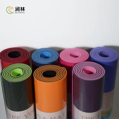 Cina Slittamento amichevole di Mat For Home Workout Anti di yoga di forma fisica di Eco 4mm in vendita