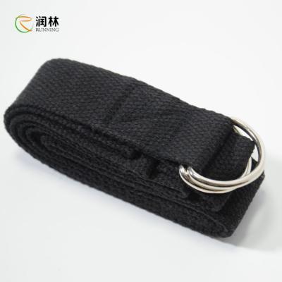 Cina 69 allungamenti della cinghia di yoga del cotone, cinghia della cinghia di yoga con la D regolabile Ring Buckle in vendita