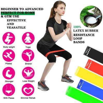 China Resistance Loop Exercise Bands With Instruction Guide And Carry Bag Set Of 5 for sale