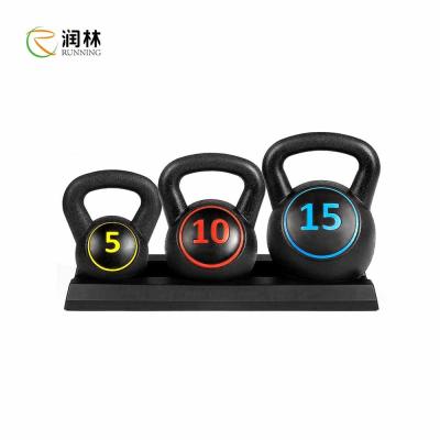 Cina Il vinile di esercizio del corpo ha ricoperto il cemento Kettlebell 5lb 10lb 15lb in vendita