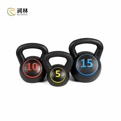 Cina Il vinile di esercizio del corpo ha ricoperto il cemento Kettlebell 5lb 10lb 15lb in vendita