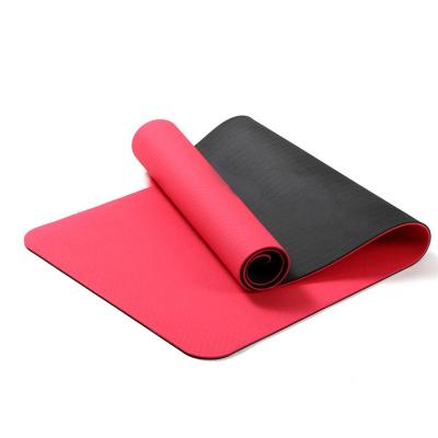 Cina L'abitudine rosso-chiaro non slitta l'yoga amichevole Mat Foldable With Travel Bag del TPE di Pilates Eco in vendita