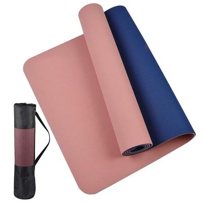 Cina L'abitudine rosso-chiaro non slitta l'yoga amichevole Mat Foldable With Travel Bag del TPE di Pilates Eco in vendita