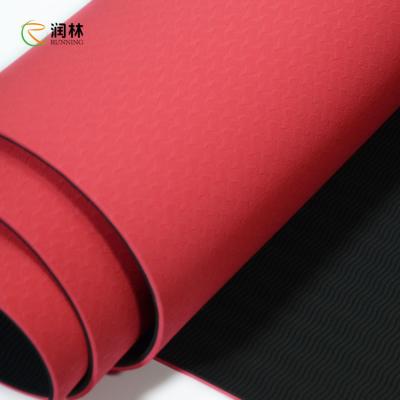 Cina Yoga Mat Anti Tear Non Slip del TPE di forma fisica di Pilates con i segni di allineamento in vendita