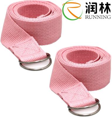 China De Riemband 6ft van de geschiktheids Uitrekkende Yoga met Regelbaar Metaal D Ring Buckle Loop Te koop