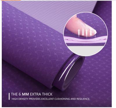 Cina Logo organico di Mat Waterproof Non Slip Custom di yoga del TPE di Pilates di forma fisica in vendita