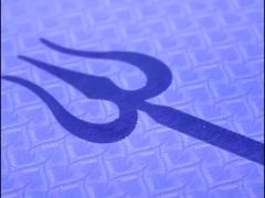 Pilates革紐と折り畳み式自然なTPEの体育館のマットの反スリップ
