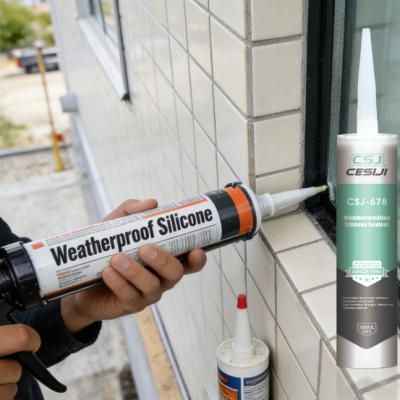 China Weatherproof Silicone Sealant – Rapid-Cure, Flexible for Outdoor Exterior Walls All-Weather, Waterproof Outdoor Use for sale