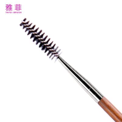 China F29 Synthetic Hair Facial Makeup Brushes Curl Eyelash Brush With Wood Handle for sale