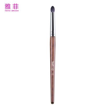 China TOUCH UP 12 Professionele Vingerstippelsvlek enkelvoudige natuur haar Houtborstel Oogschaduw Blending Custom Private Label Te koop