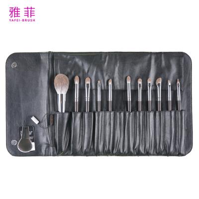 China 88A21212 Animal Hair Naturale Capelli Animali Private Label Personalizzato Lusso Set di Pennelli Trucco Professionali in Pelo di Capra for sale