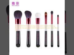 291A00706 뜨거운 제품 6pcs 목조 손잡이 메이크업 붓 세트 OEM ODM 전문 개인 레이블 붓 세트를 받아