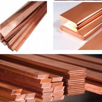 China 160mm C22600 Pure Copper Flat Bar Square Brushed Rectangular Alloy for sale