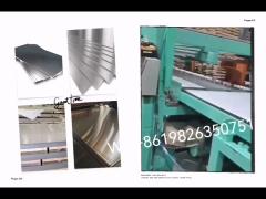 see the cutting machine cutting the coil