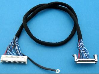 China shenzhen computer LVDS twist cable assemblies for LCD,JST PHD 2.0mm pitch for sale