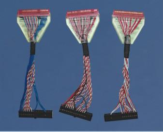 China Computer Lvds wire harness,assembly copy jae FIX 30hl to Dupont connector for sale