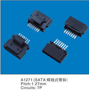 China 1.27MM Pitch 7 Pins Solder SATA Wire To Board Header To Controller Boards for sale