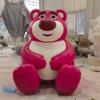 China Escultura de Urso de Resina Artecho Arte Artesanato Figura de Urso Para Pintura Fluida, Urso Fluido DIY de Superfície Fosca Alta à venda