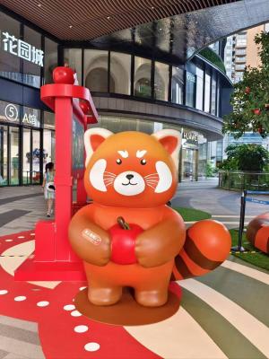 중국 오리지널 맞춤 수제 곰돌이 만화 FRP 조각 - 광장, 쇼핑몰, 상점의 유동 인구를 유치하기 위한 IP 체크인 장소에 이상적 판매용