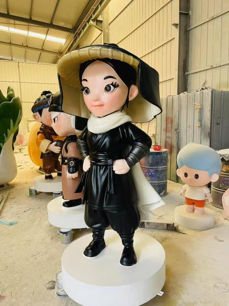 Quality FRP Sculpture: Customized Themed Corporate IP Doll Ornaments with Martial Arts Style of 