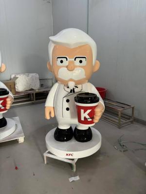 Cina KFC FRP Sculptures - IP di immagine aziendale per le bambole di check-in della catena di negozi in vendita
