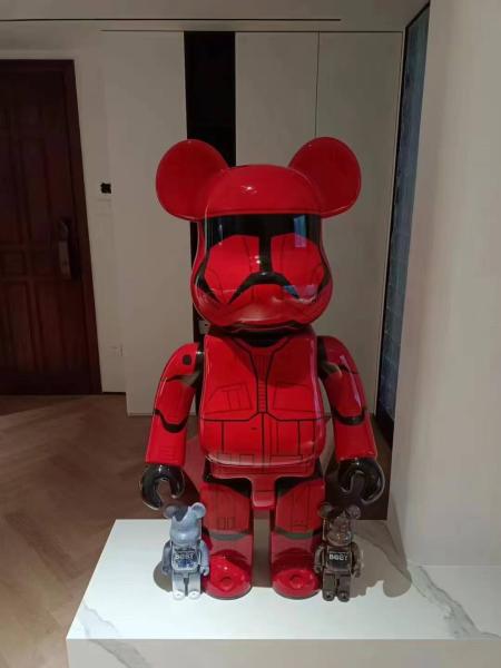 Quality Model Doll Custom Electroplated Resin Craft bearbrick Fiberglass Sculpture Bear Brick Statue Violence Bear 400% Resin Bear for sale