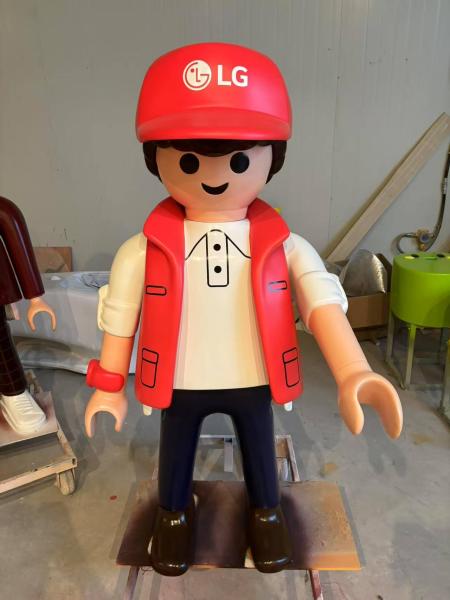 Quality LG Themed IP Sculpture: Modern Themed Artistic Line-Designed Figurine for sale