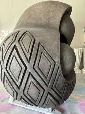 China FRP art sculpture "Heart to Heart" with modern art design style for placement in public space art. for sale