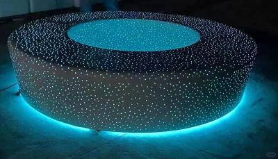 China Custom Translucent Concrete Light Transmitting Seating Bench & Planter Edging for Landscape Park Waterfront Garden Decoration for sale
