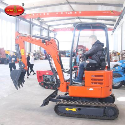 China 1.8 ton mini digger crawler excavator for sale