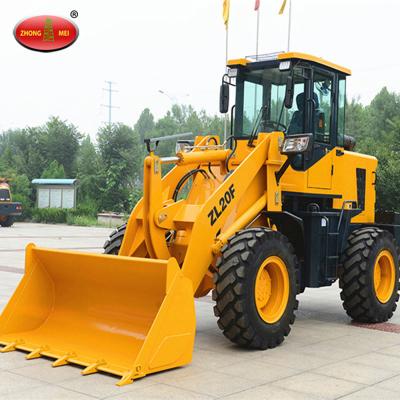 China 2 ton ZL20 mini wheel loader 4 hydraulic lines with quick coupler quick hitch for sale
