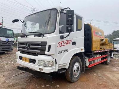 China 2019 Modelo usado transportado bomba móvel de concreto Sany chassi com motor YC4E6185 à venda
