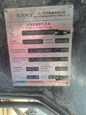 China 2021 Model Used All Terrain Cranes 260 Ton Sany SAC2600T8 81m Main Boom for sale