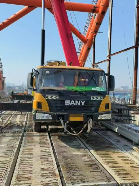 Quality 2022 Model 40 Ton Mobile Crane Used Sany STC400T With 44.5m Boom Length for sale