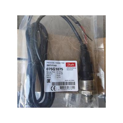 China Dan-foss genuine pressure sensor DST P140 transmitter with a range of 0-25 bar and 4-20mA output  075G1086 for sale