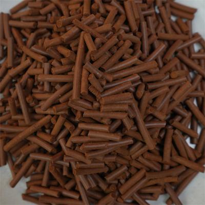China Iron Oxide Desulfurizer with ≥85% Iron Oxide Content and (3~5)x(5~20)mm Size for Gas Purification as Brown Spherical Particles for sale