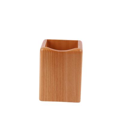Cina Portapenne in legno di faggio a forma quadrata in vendita