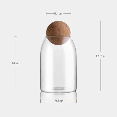 Cina Capo di barattolo di legno a tenuta stagna Capo di palla di legno Capo di stoccaggio alimentare Canister per tè e caffè in vendita