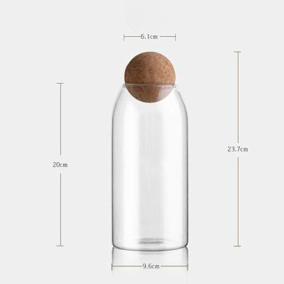 Cina Capo di barattolo di legno a tenuta stagna Capo di palla di legno Capo di stoccaggio alimentare Canister per tè e caffè in vendita