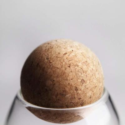 Cina Capo di barattolo di legno a tenuta stagna Capo di palla di legno Capo di stoccaggio alimentare Canister per tè e caffè in vendita